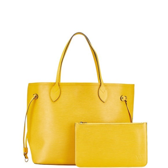 Louis Vuitton | Bags | Louis Vuitton Neverfull Mm Tote Bag Epi Mimosa ...